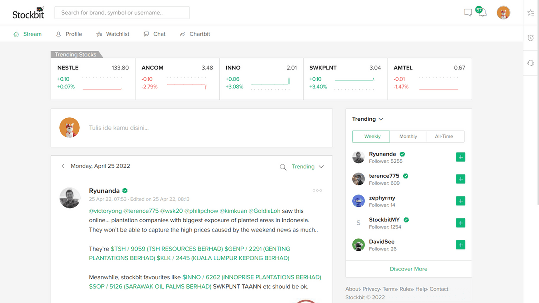 Stockbit - Malaysia's Largest Investment Community